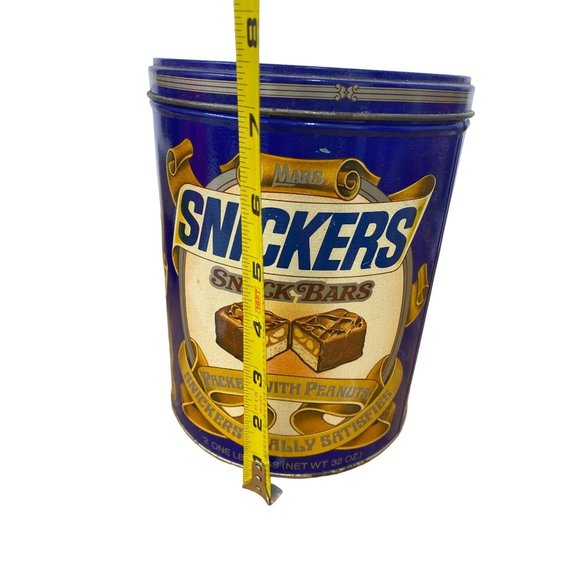Snickers | Accents | Vintage Snickers Round Collectible Tin Display ...